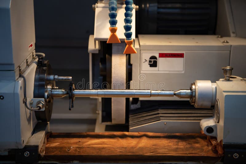 CNC Cylindrical Grinding Machine Stock Image - Image of industrial ...