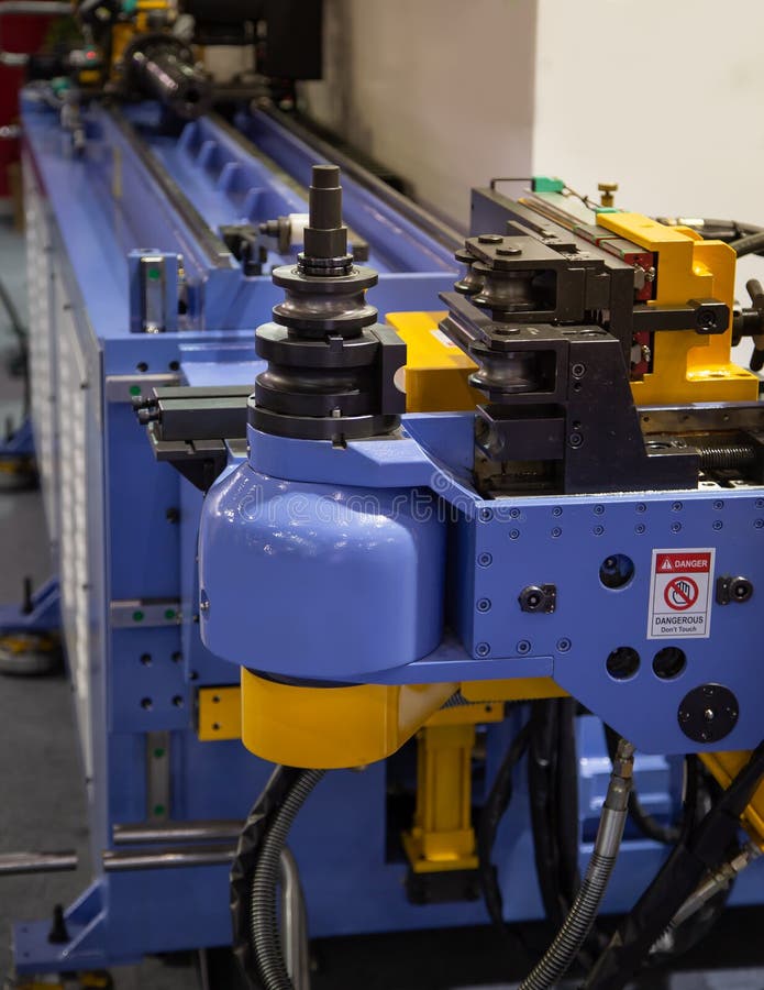 CNC 3D Pipe Bending Machine Stock Image - Image of metalwork ...