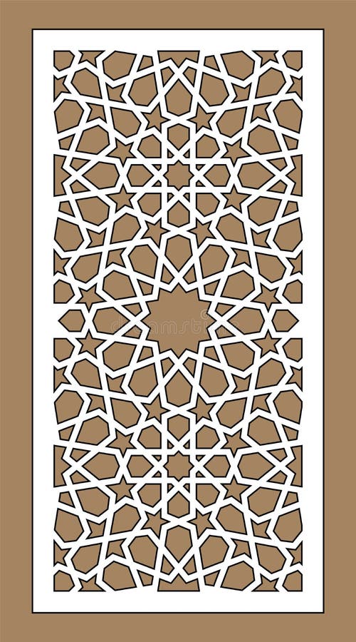 Cnc Decorative Pattern, Jali Design, Interior Element. Islamic , Arabic ...