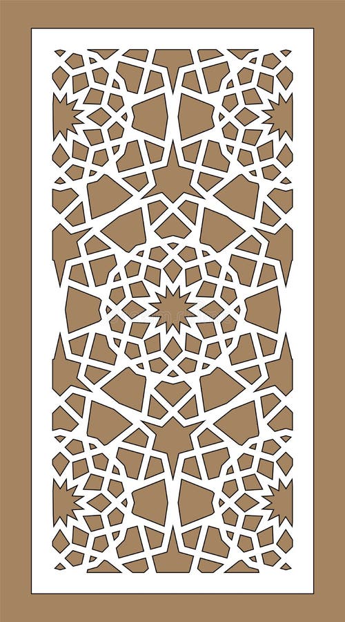 Cnc Decorative Pattern, Jali Design, Interior Element. Islamic , Arabic ...