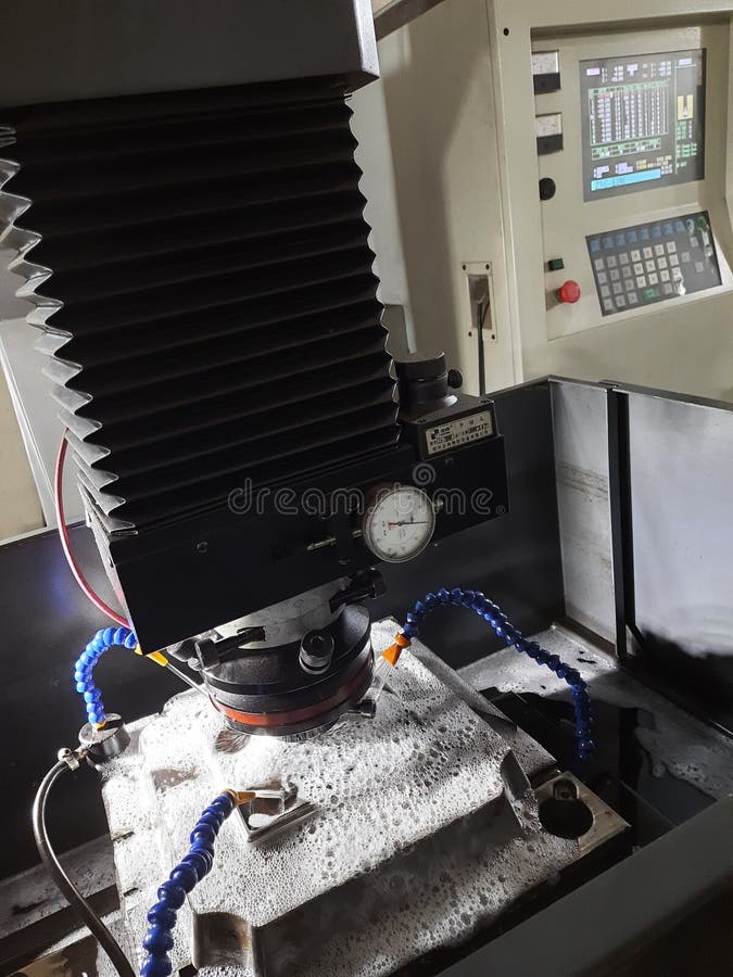 CNC EDM Machine Operation Die-Sinking Stock Photo - Image of vehicle ...