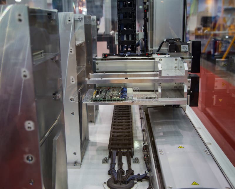 CNC circuit board assembly stock image. Image of motor - 104856651