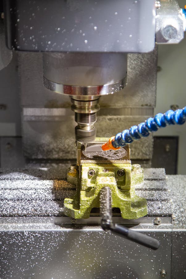 CNC cutting workpiece stock image. Image of machine - 135783159