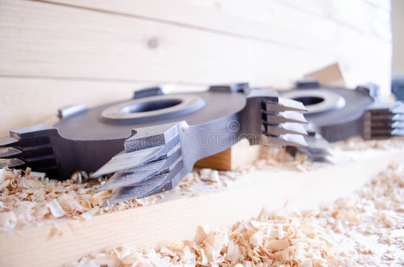 CNC Finger Joint Cutter for Woodworking Industriy Stock Image - Image ...