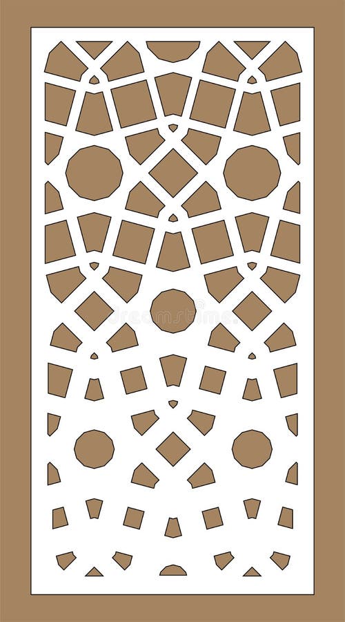 Cnc Geometric Template. Ratio 1 To 2. Laser Pattern. Room Partition ...