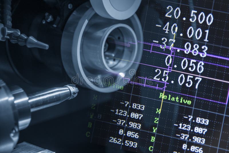 CNC Grinders for Reconditioning End Mills. Stock Image - Image of ...