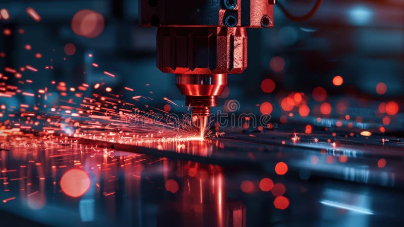 The CNC Laser Machine.AI Generated Image Stock Photo - Image of tool ...