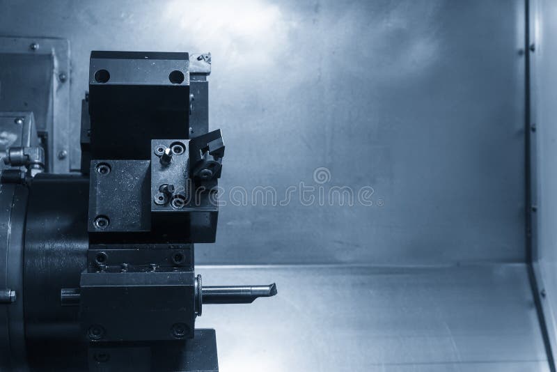 CNC lathe cutting tool stock image. Image of equipment - 100203501