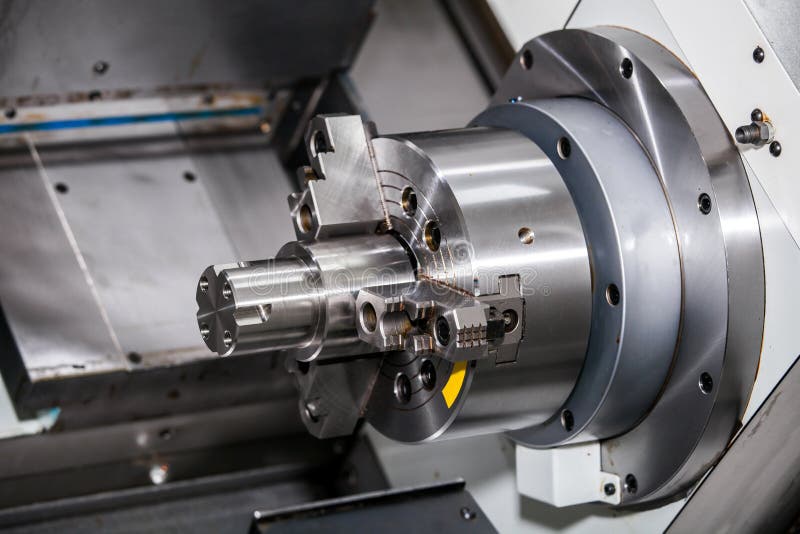 CNC Lathe machine stock image. Image of factory, equipment - 114306033