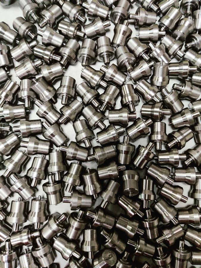 CNC Lathe Machine Products- Steel Material Stock Photo - Image of ...