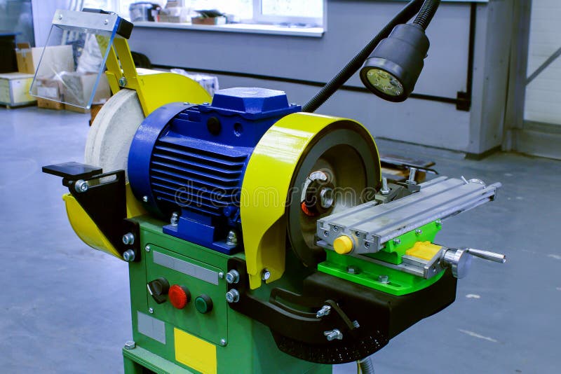 The CNC Lathe Machine. Turning Machine for Drilling with the Drill Tool ...