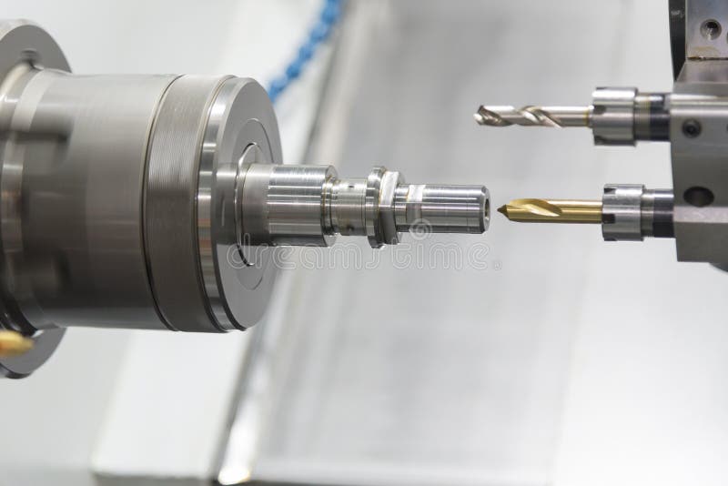 The CNC Lathe Machine or Turning Machine Stock Image - Image of ...