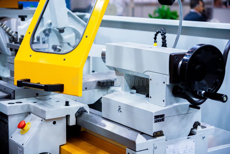 CNC Lathe for Metal Work. Part of the Machine Stock Photo - Image of ...