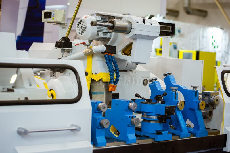 CNC Lathe for Metal Work. Part of the Machine Stock Photo - Image of ...