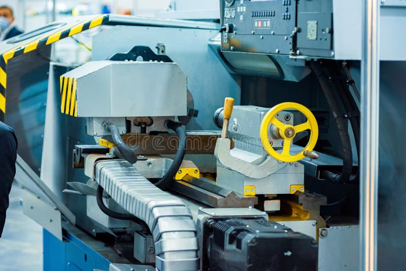 CNC Lathe for Metal Work. Part of the Machine Stock Image - Image of ...