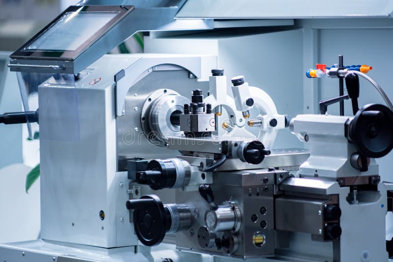 CNC Lathe for Metal Work. Part of the Machine Stock Image - Image of ...