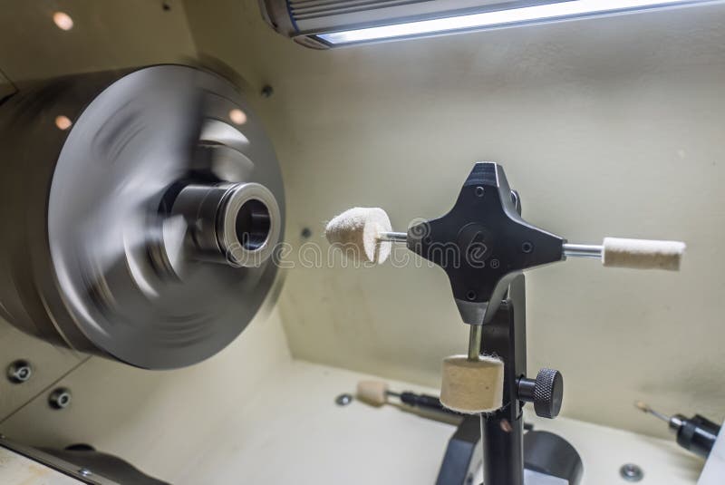 Cnc Lathe for Polishing Surfaces.Inside View of a Cnc Machine. CNC ...