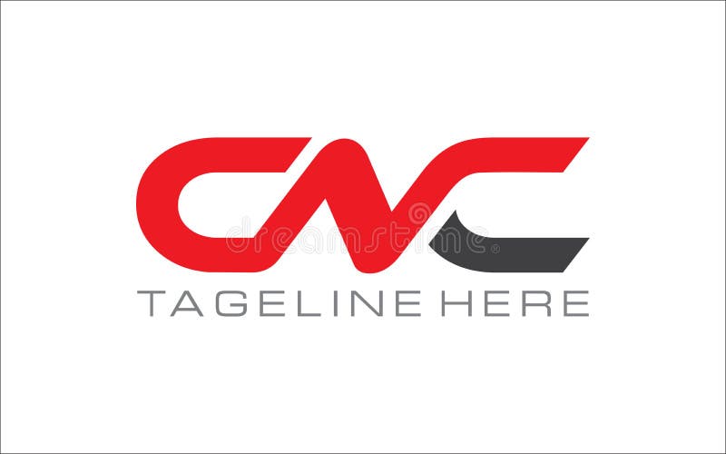 Illustration Vector Graphic of CNC Letters Icon with Logo Vector ...