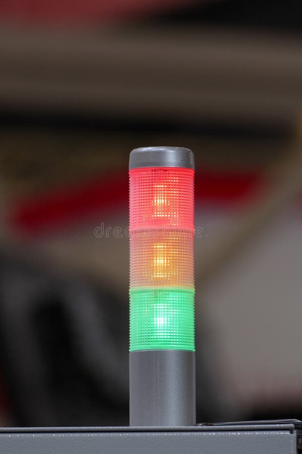 CNC semaphore signal light stock image. Image of line - 102017851