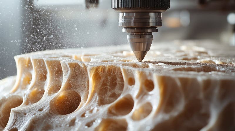 CNC Machine Carving Intricate Design. Stock Photo - Image of tool ...