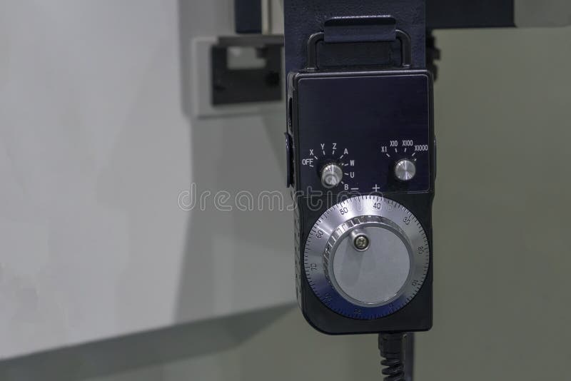CNC Machine of Controller Panel Handle Remote Stock Photo - Image of ...