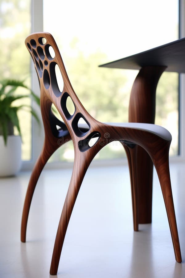 Cnc Machine Crafting Unique Furniture Design, Showcasing Technology ...