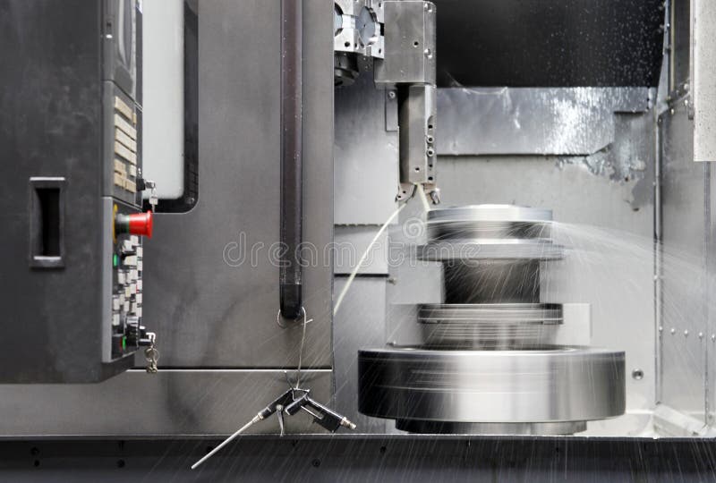 Metalworking CNC Milling Machine Stock Photo - Image of machinery ...