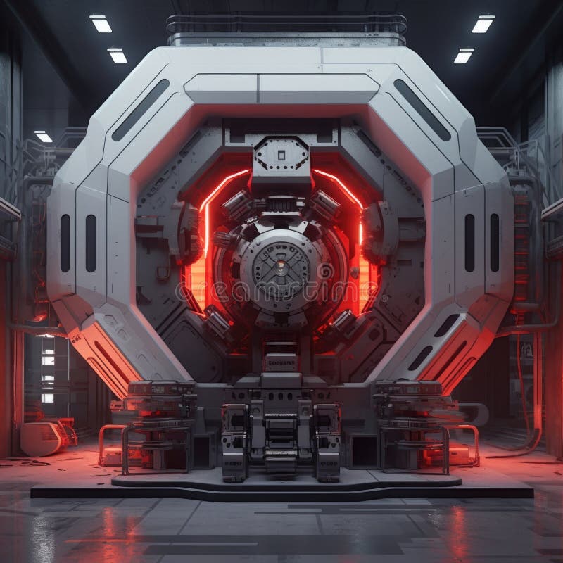 The CNC Machine of the Future Stock Illustration - Illustration of ...