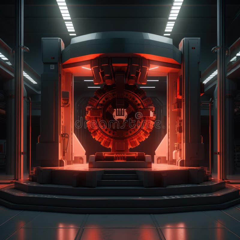 The CNC Machine of the Future Stock Illustration - Illustration of ...