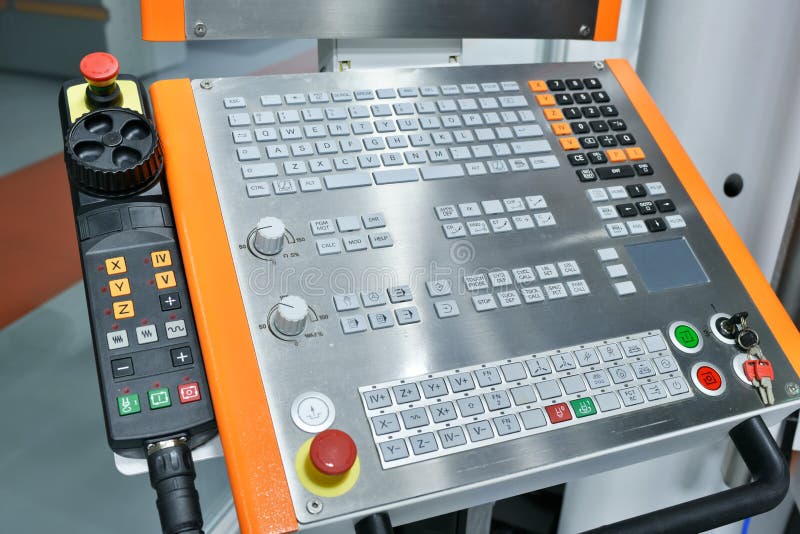 CNC machine stock image. Image of factory, keypad, industry - 63451837