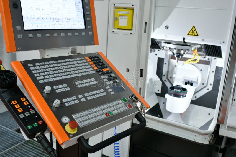 CNC machine stock photo. Image of robotic, modern, engineering - 9470106