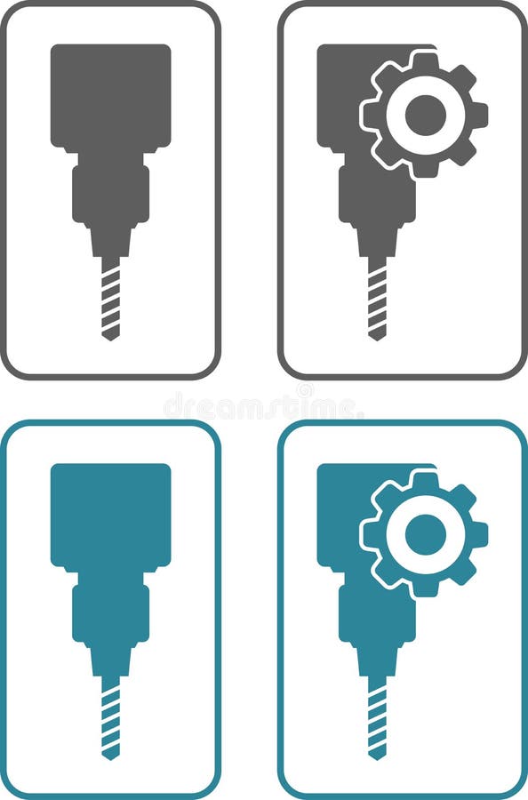 Industrial Machine Icon Set Cnc Stock Illustrations – 230 Industrial ...