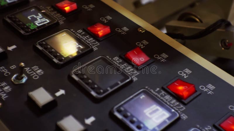 CNC Machine Milling Part Control Panel Manufacturing.close-up Stock ...