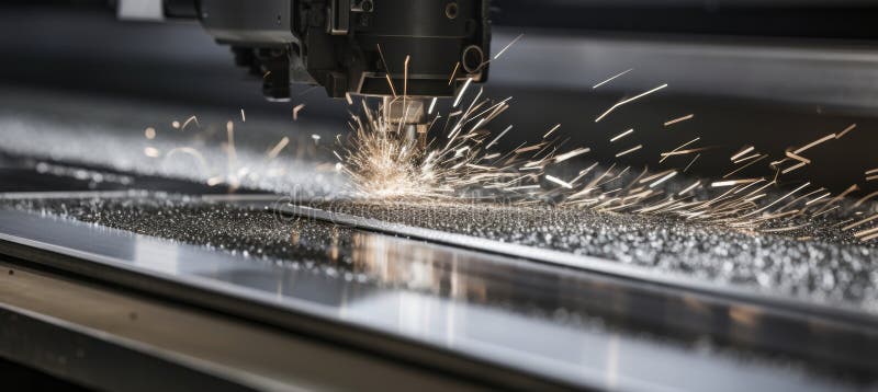 Cnc Machine Precision Cutting Metal Sheet with Clean Edge, Focus on ...