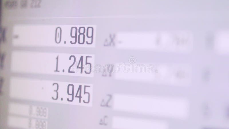 Cnc Machine Processes A Part Cnc Machine Monitor Control Panel Of Cnc Machine In Factories