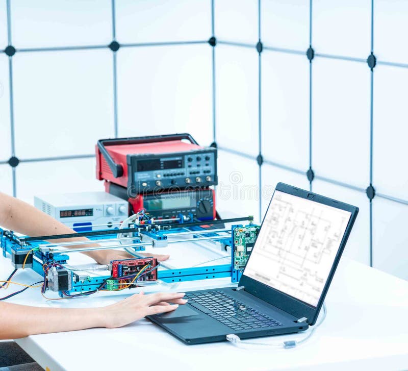 CNC Machine Setup and Operation Stock Image - Image of machines ...