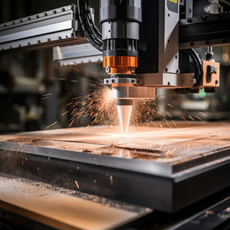 Cnc Machine Showcasing Strength and Versatility by Crafting Intricate ...