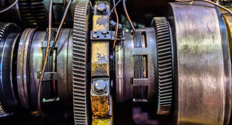 Cnc Machine Tool Gearbox. Repair of Mechanical Equipment Stock Photo ...