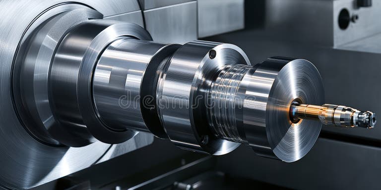 CNC Machine Tooling System, Close-Up. High-Precision Engineering and ...