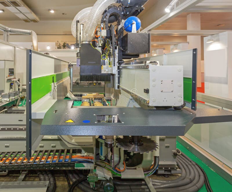 Cnc Machine Wood stock photo. Image of movement, machine - 209115018