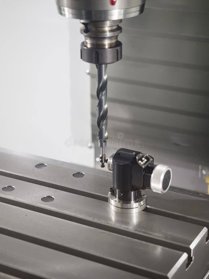 CNC Machining Center Cutting Mold Stock Image - Image of precision ...