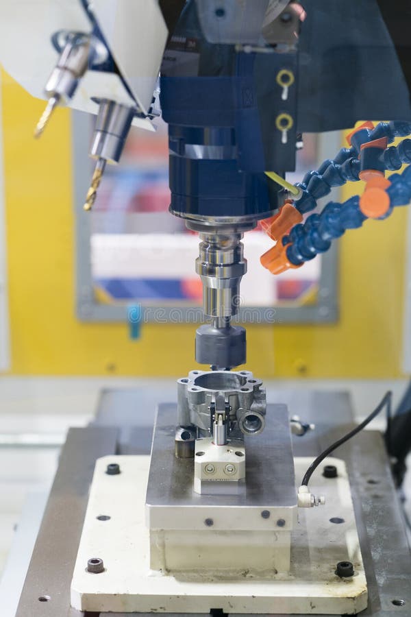 CNC Machining Center Cutting Mold Stock Photo - Image of engineering ...