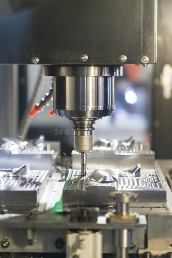 CNC Machining Center Cutting Mold Stock Photo - Image of drill ...