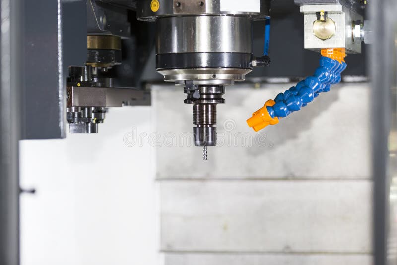 CNC Machining Center Cutting Mold Stock Photo - Image of drilling ...