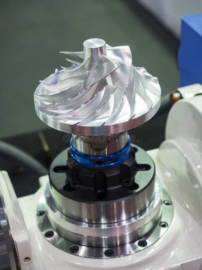 CNC Machining Center Cutting Mold Stock Image - Image of machine, turbo ...