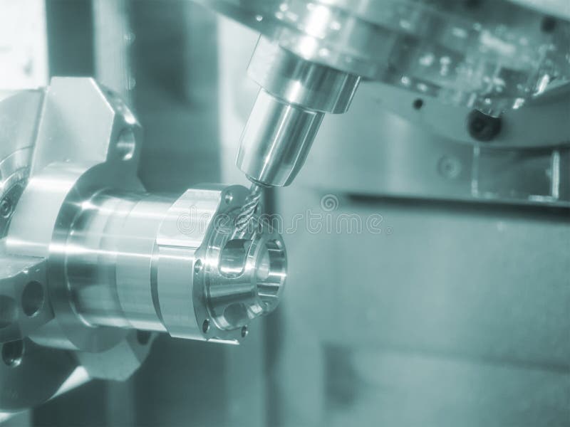 CNC Machining Center Cutting Mold Stock Photo - Image of precision ...
