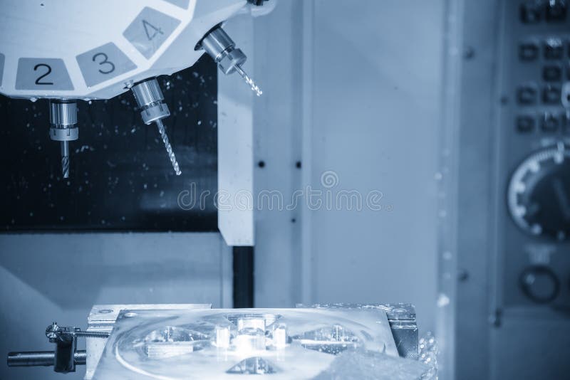 The CNC Machining Center or CNC Milling Machine Stock Photo - Image of ...