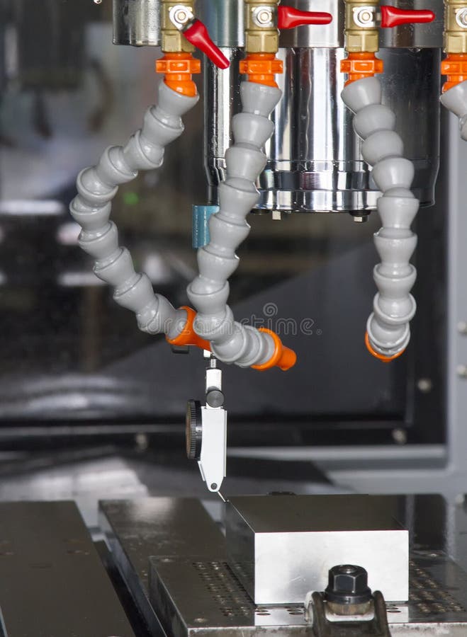 CNC Machining Center Setting Work Metal by CNC Operator or Man a Stock ...