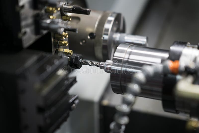 CNC Machining Center Spindle Stock Photo - Image of manufacture ...