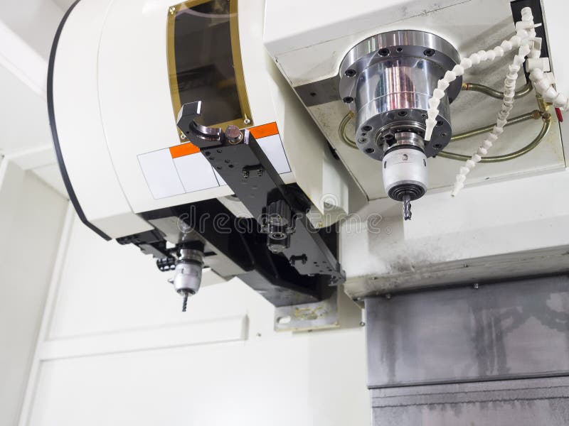 CNC Machining Center Spindle Stock Photo - Image of automation ...